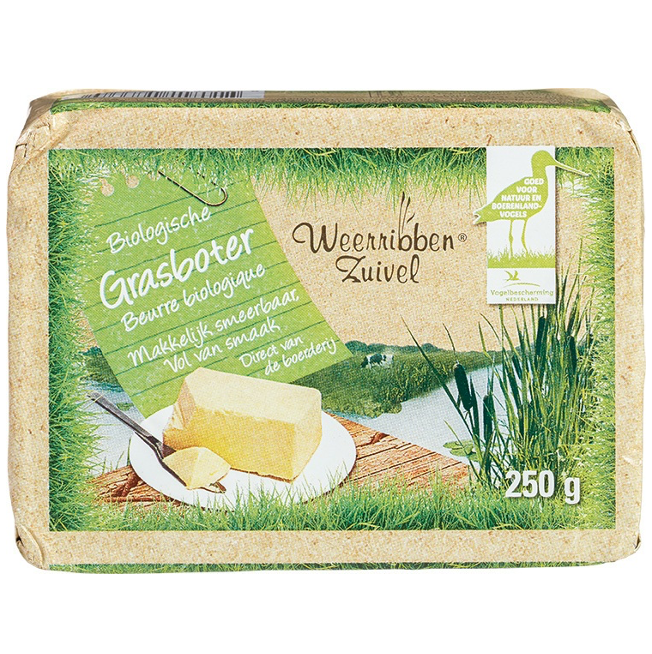 Ongezouten grasboter - Weerribben Zuivel - 250 g - De Bosmantel