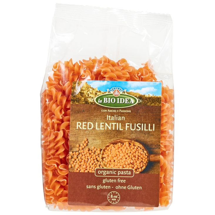Fusilli rode linzen - La Bio Idea - 250 g - De Bosmantel