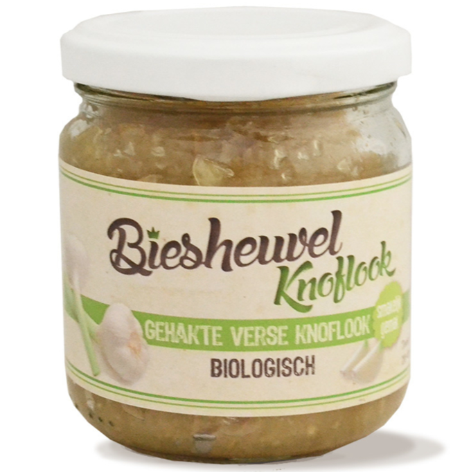 Gehakte knoflook - Biesheuvel - 200 g - De Bosmantel